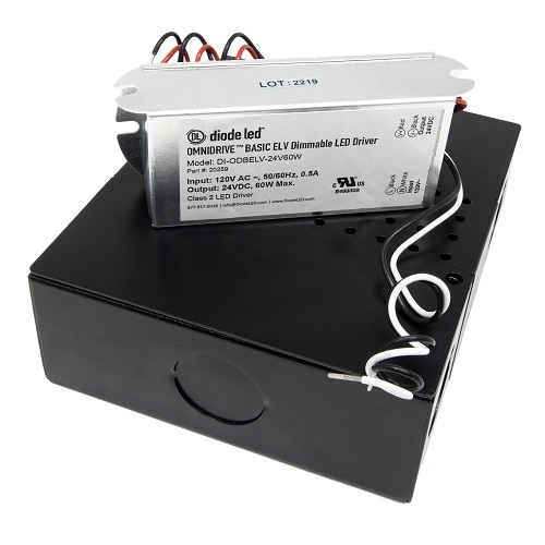 Diode LED 60W OMNIDRIVE Electronic Driver, Dimmable, 0.5A, 120V AC ...