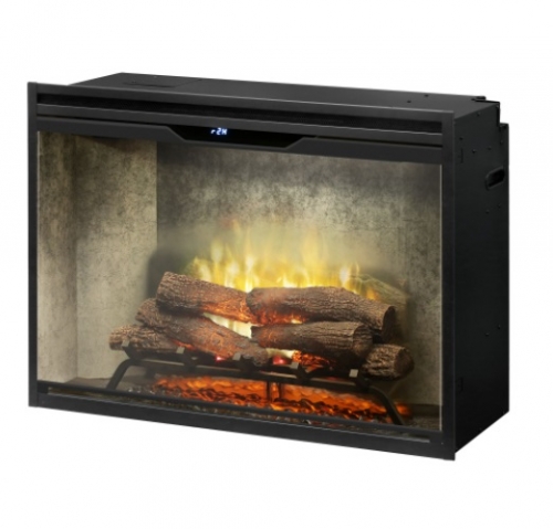 Dimplex 36-in 2575W Revillusion Electric Firebox, 120V-240V, Weathered ...