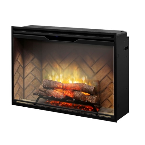 Dimplex 42-in 2575W Revillusion Electric Firebox, Herringbone Brick ...