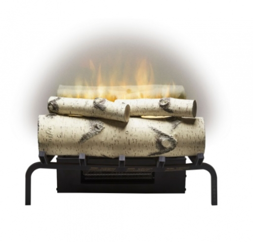 Dimplex 20-in 1500W LED Plug-In Electric Log Set, Birch Logs (Dimplex ...