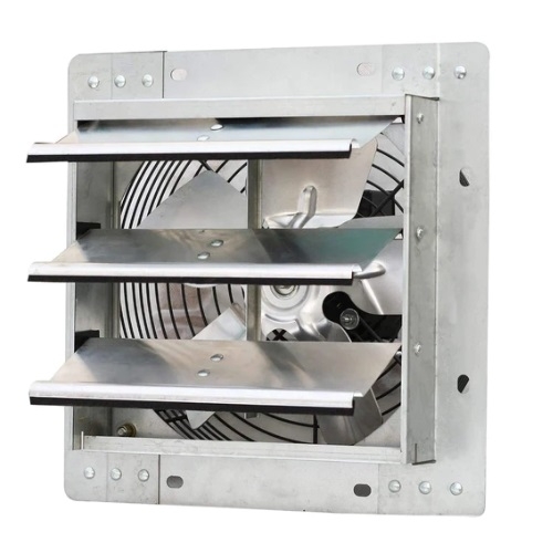 iLiving USA 10-in Wall-Mounted Shutter Exhaust Fan, Variable Speed ...