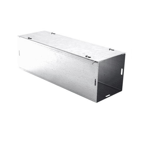 E-Box 72 x 8-in Screw Cover Wireway, Galvanized Steel, NEMA 1, Painted ...