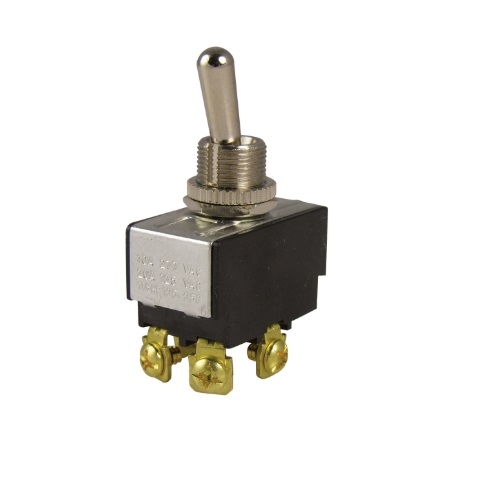 Calterm 35 Amp Black/Silver Heavy Duty Toggle Switch (Calterm 41770 ...