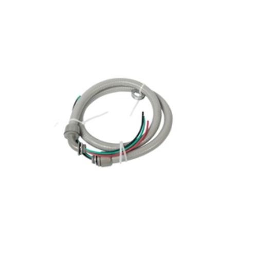 Bergen 4-ft AC Whip, Liquid Tight, Non-Metallic, 10 AWG Red/Black, 8 ...