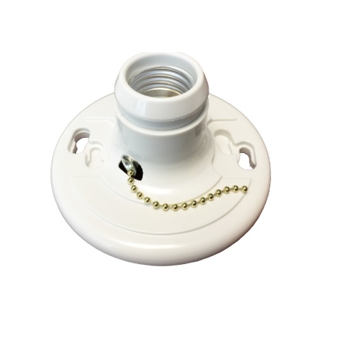 Bergen Pull-Chain Plastic Lamp Holder (Bergen BK6) | HomElectrical.com