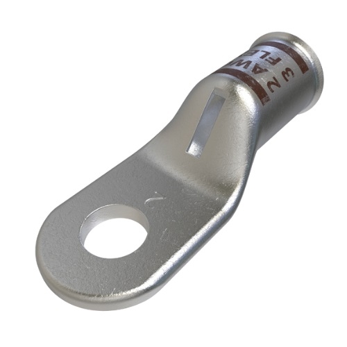 FTZ Industries Copper Compression Lug, 1 Hole, 1/4-in Bolt Size, 2 AWG ...