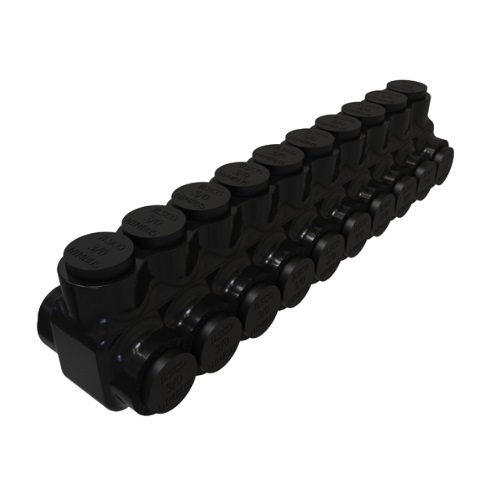FTZ Industries Insulated Multi-Tap Connector, Dual Sided, 11 Ports, 750 ...