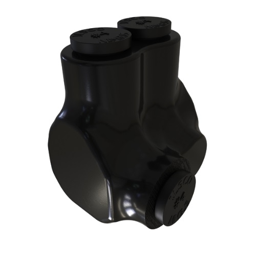 FTZ Industries Insulated In-Line Splicer-Reducer Connector, 2 Ports, 4 ...