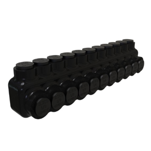 FTZ Industries Insulated Multi-Tap Connector, Single Sided, 11 Ports, 1 ...