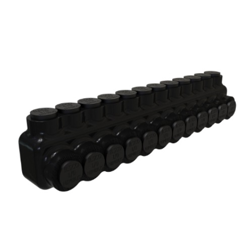 FTZ Industries Insulated Multi-Tap Connector, Single Sided, 12 Ports, 1 ...