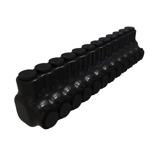 FTZ Industries Insulated Multi-Tap Connector, Single Sided, 12 Ports ...