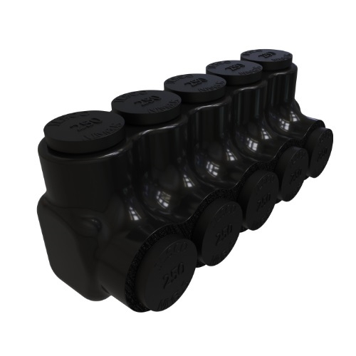 FTZ Industries Insulated Multi-Tap Connector, Single Sided, 5 Ports ...