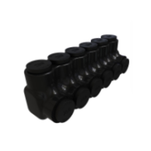FTZ Industries Insulated Multi-Tap Connector, Single Sided, 6 Port, 3/0 ...
