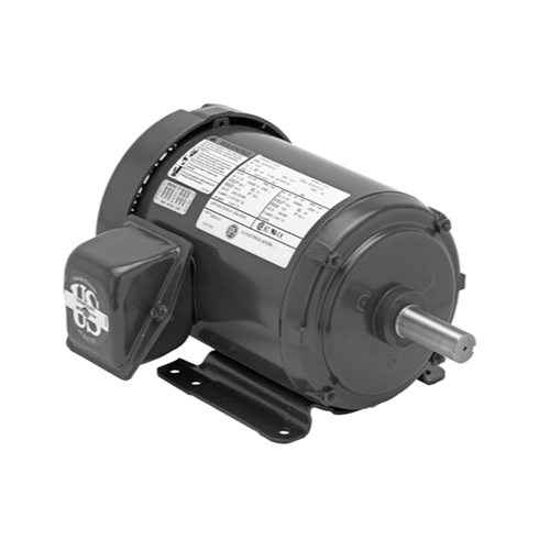 US Motors Steel Edge TEFC Motor, 56H FRME, 1155 RPM, 1 HP, 3 Ph, 208V ...