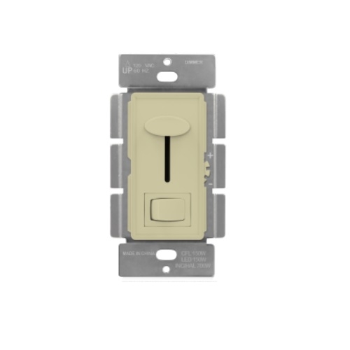 Enerlites Light Almond Single Pole & 3-Way LED & CFL Dimmer (Enerlites ...