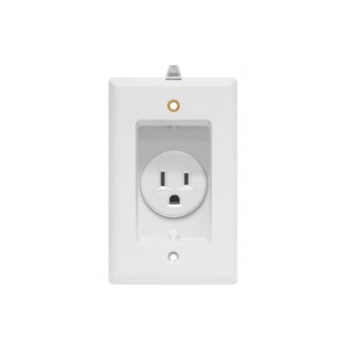 Enerlites 15 Amp Tamper Resistant Recessed Single Receptacle, White ...