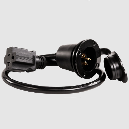 Enerlites 22-in Flanged Inlet Extension Cord, 5-20P, 125V, 20 Amp ...