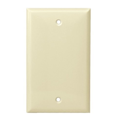 Enerlites Light Almond Thermoplastic 1-Gang Blank Wall Plate (Enerlites ...