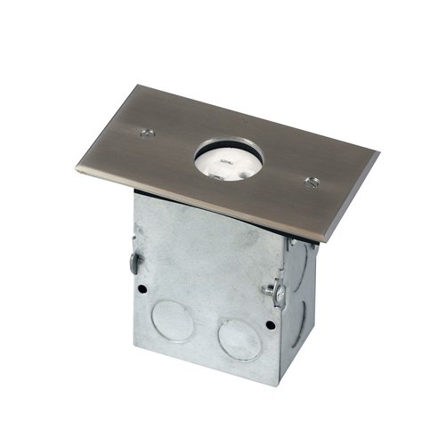 Enerlites Stainless Steel 1-Gang Floor Box with 20A TRWR Single ...