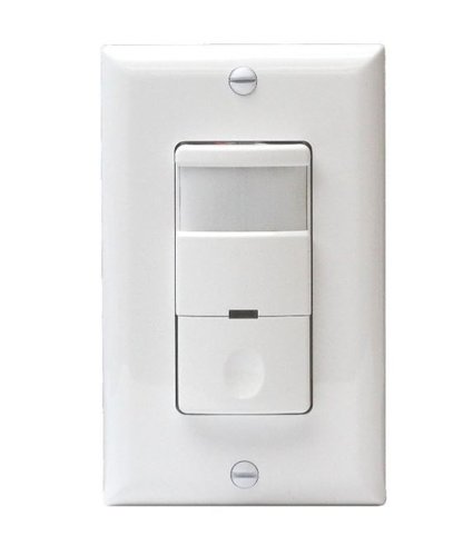 Enerlites White 3-Way PIR Occupancy Sensor Decorator Wall Switch ...