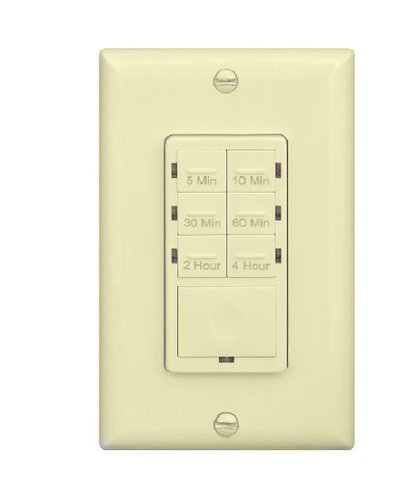 Enerlites Ivory 4 Hour In-Wall Preset Timer Switch w/ Wall Plates ...