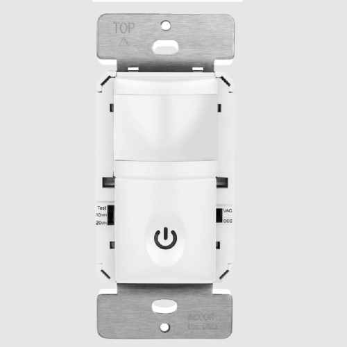 Enerlites Residential PIR Occupancy Sensor, Single Pole, 120V, Gray ...