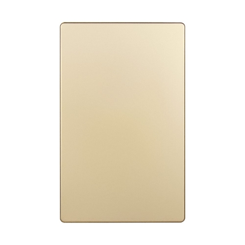 Enerlites 1-Gang Standard Wall Plate, Blank, Screwless, Gold (Enerlites ...