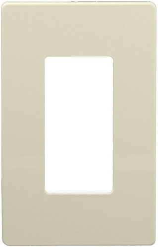 Enerlites Light Almond 1-Gang Standard Size Decorator Screw less Wall ...