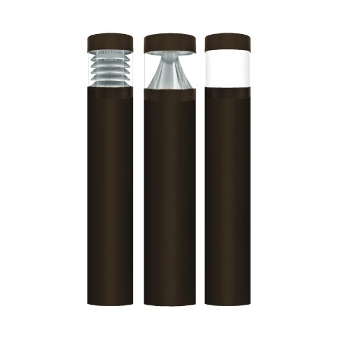 EnVision 22-in 12/16/22W Round Bollard Base, 120V-277V, Black (EnVision ...