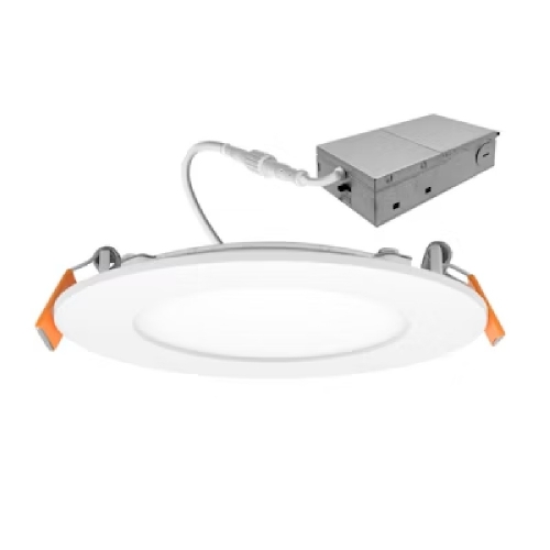 EnVision 12W 6-in EcoValue Slim Panel Wafer Downlight, 120V, CCT Select ...