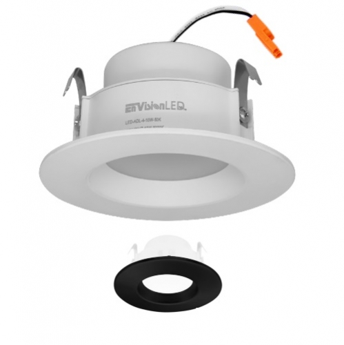 EnVision 4-in 10W ADL Downlight, Baffle, E26, 665 lm, 120V, 5000K, Black (EnVision LED-ADL-4-10W ...