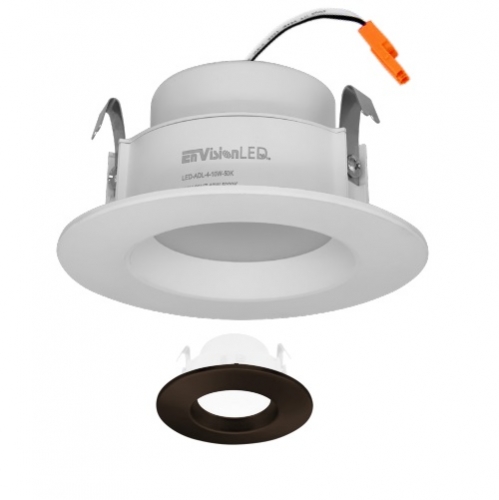 EnVision 4-in 10W ADL Downlight, Smooth, E26, 665 lm, 120V, 5000K, Bronze (EnVision LED-ADL-4 ...