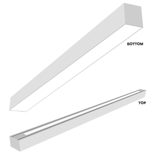 EnVision 8-ft 25W Linear Fixture for ALIN2, UP/Down, 120V-277V, CCT ...