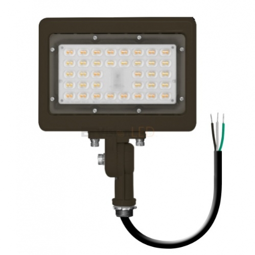 EnVision 30W Knuckle Mini Area Flood Light, 120-277V, 3000K, Bronze ...