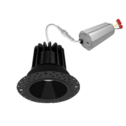 EnVision 8W 2-in Trimless Round Downlight, 120V, CCT Selectable, Black ...