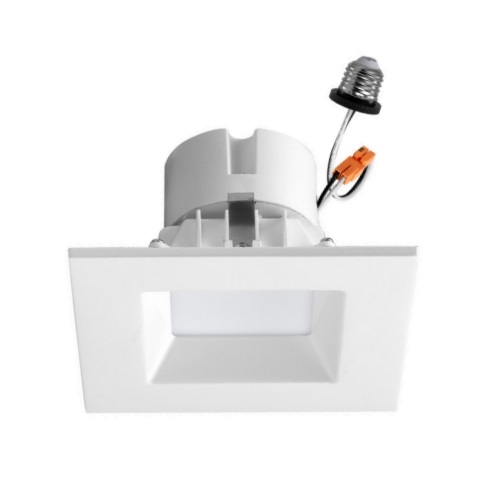 EnVision 4-in 11W LED ADL Downlight, Square, 120V, Selectable CCT ...