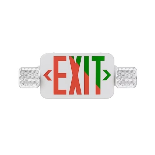 EnVision 4W Emergency Exit Sign w/ Bug Eye & Remote Function, 277V CCT ...