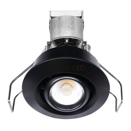 EnVision 1-in 6W LED Mini Downlight, Gimbal, Round, 550 lm, 12V, 3000K ...