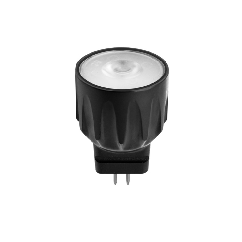EnVision 3W LED MR8 Bulb, Flood, GU4, 220 lm, 9-17V, 3000K, Black ...