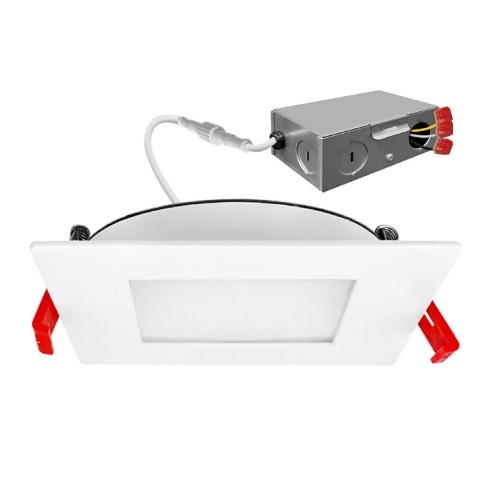 EnVision 4-in 8/10/12W SnapTrim Downlight, Square, 120V, 5-CCT Select ...
