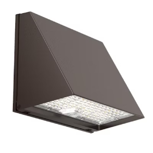 EnVision 20W/30W/40W/50W/60W 13.25-in FC Trapezoid Wall Pack, Bronze ...