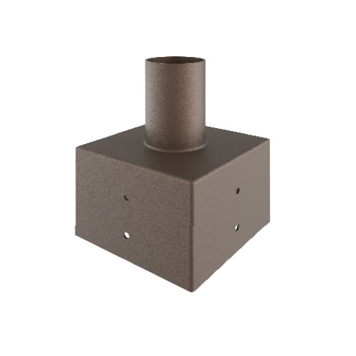 EnVision Tenon Square 5-in Pole Reducer to 2.36-in (EnVision TN-SQ-5 ...