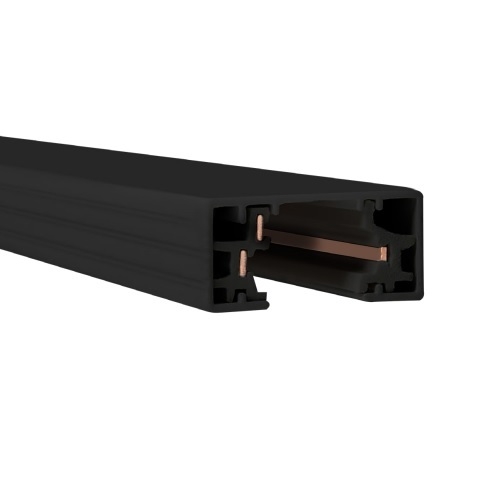 EnVision 4-ft Linear Track, 3-Wire Single Circuit, 120V, Black ...