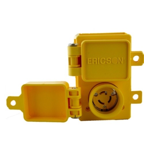 Ericson PWDX Dual Flip Lid w/ FS Coverplate & NEMA L7-15R(2), F-Type ...