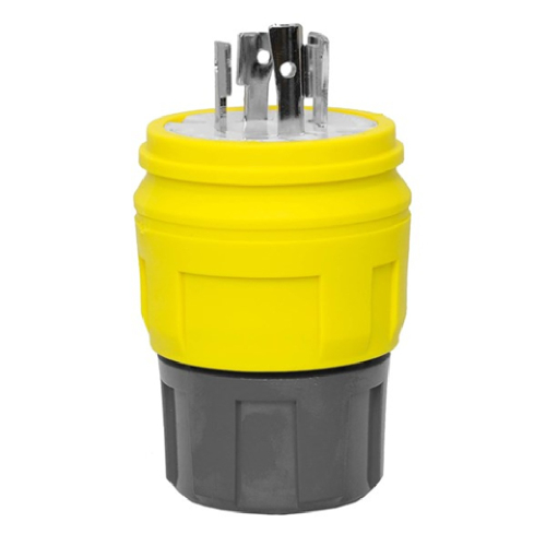 Ericson 20A Perma-Tite Extreme Plug, LOK, IP69K, 3P/4W, 480V, Yellow ...
