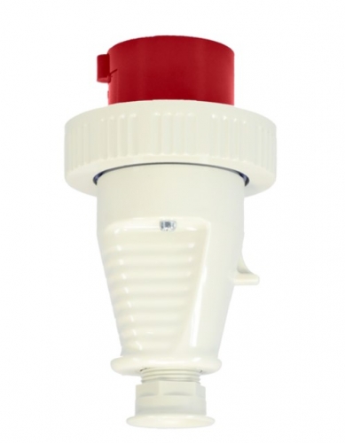 Ericson 30A Pin & Sleeve Watertight Plug, 3PH, 3P/4W, 480V, Red & Gray ...