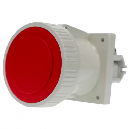 Ericson 30A Pin & Sleeve Watertight Receptacle, 3PH, 3P/4W, 480V, Red ...
