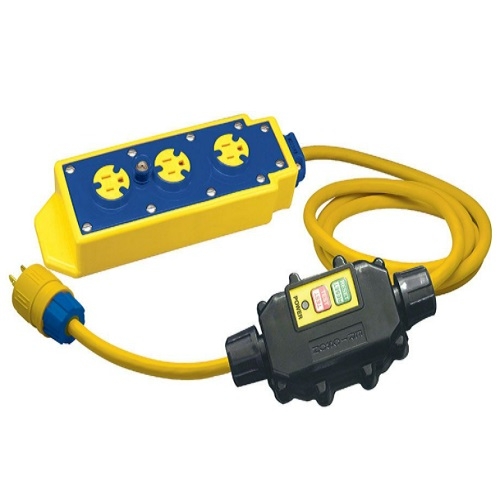 Ericson 25-ft Tri-Tap In-Line Cord Set Box, XG2, SJTW, 5-15 & 5-15R, 12 ...