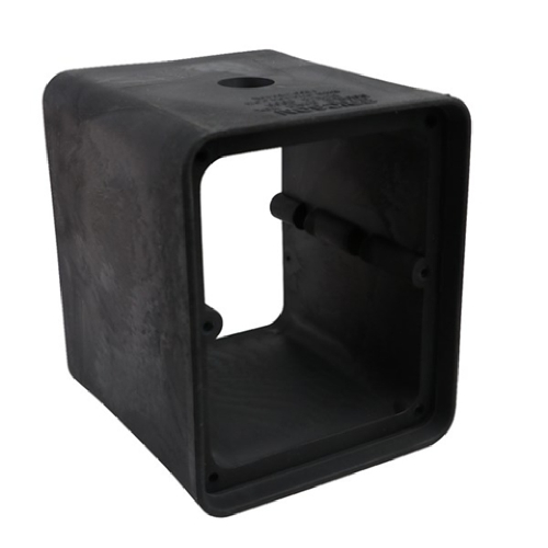 Ericson 2-Gang Outlet Box w/ .5-in NPT & Non-Metallic Bushing, Black ...