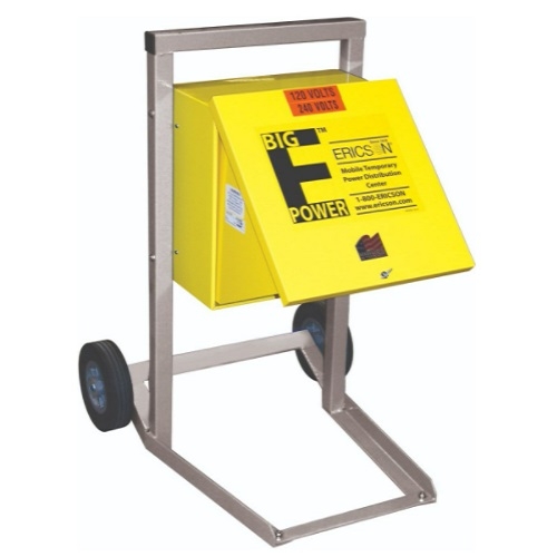 Ericson Power Distribution Cart, 5-20 DPLX GFCI (4) & CS6369 (3), 120 ...
